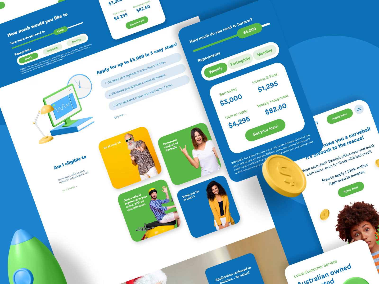 Swoosh Finance 💸 by Pink Panda on Dribbble