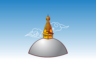 Stupa (Vector) by Nirajan Shrestha on Dribbble