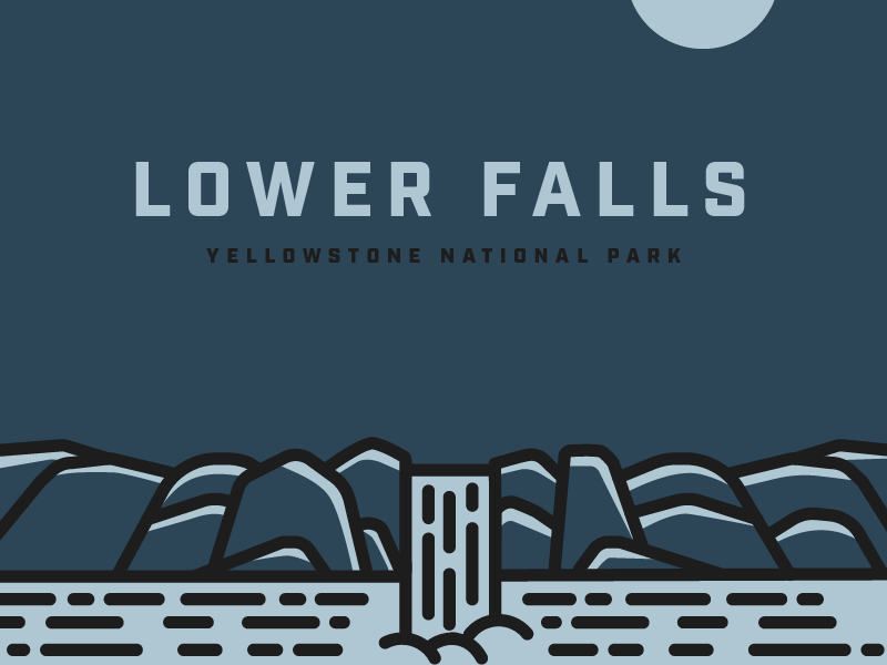 Lower Falls by Alex Eiman on Dribbble
