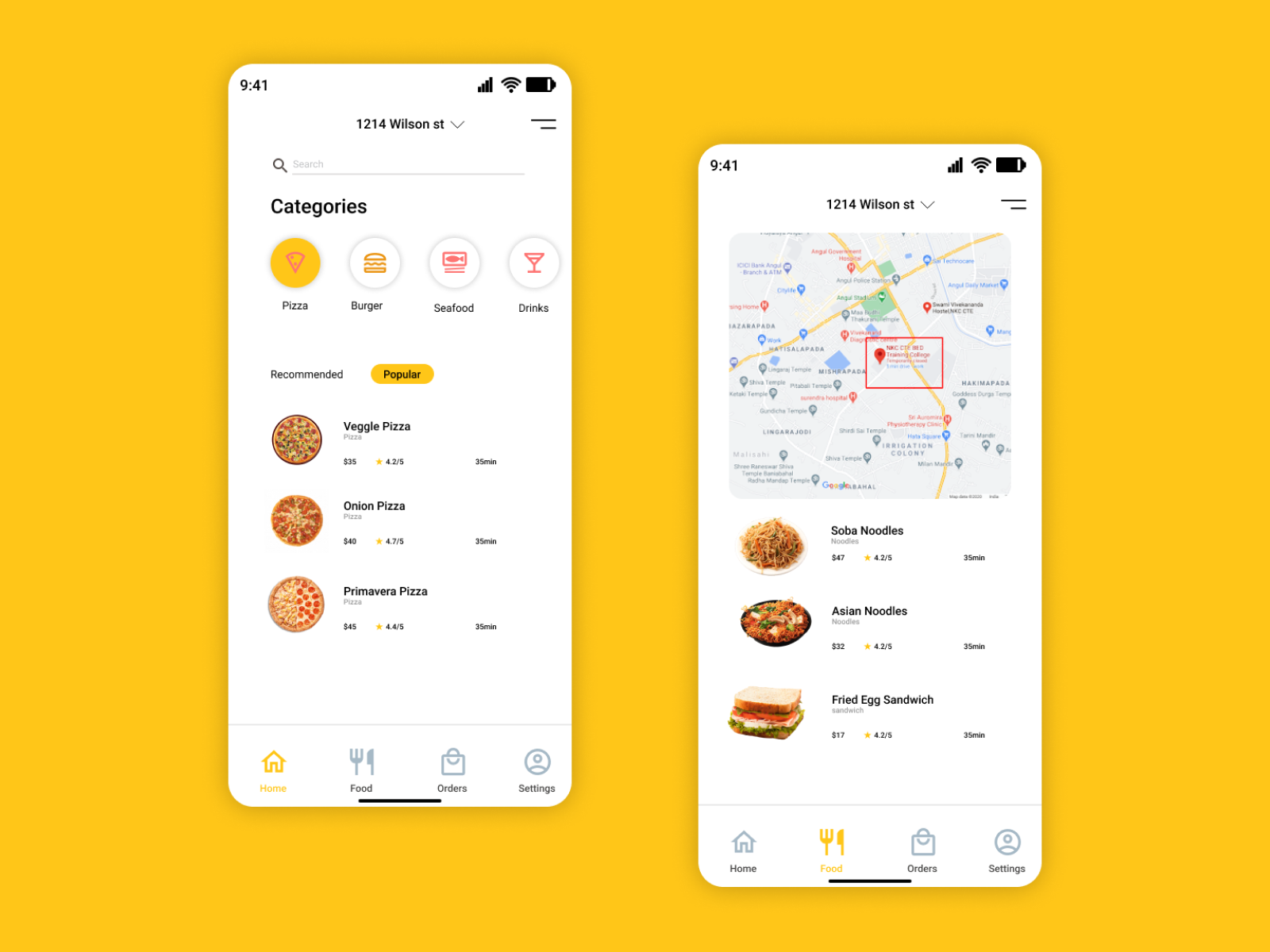 Fast Food Oder In Mobile App Design by Ashar on Dribbble