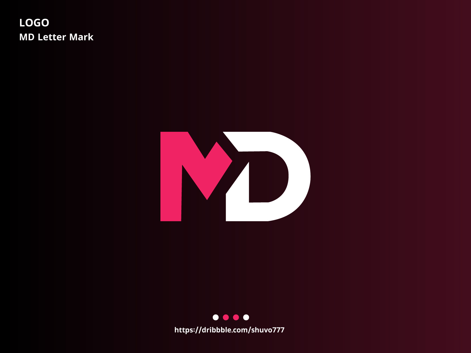 MD Logo Design by AS Shuvo Hossain on Dribbble