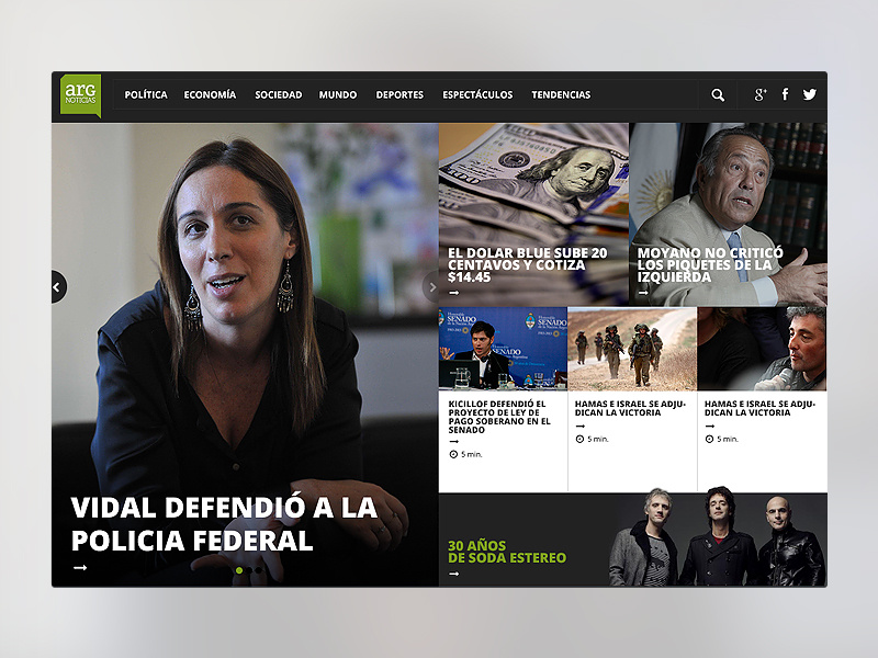 Newspaper home by Sebastian Roach on Dribbble