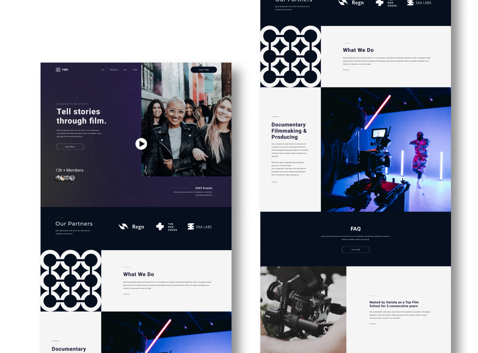 UI landing page website design by Chris on Dribbble