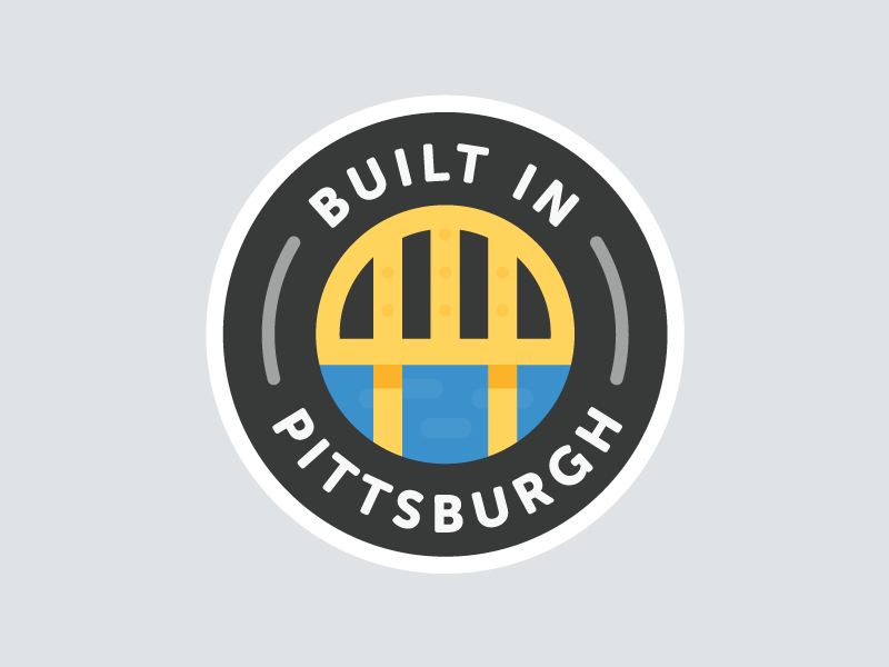 Built in the Burgh badge by John Trivelli on Dribbble