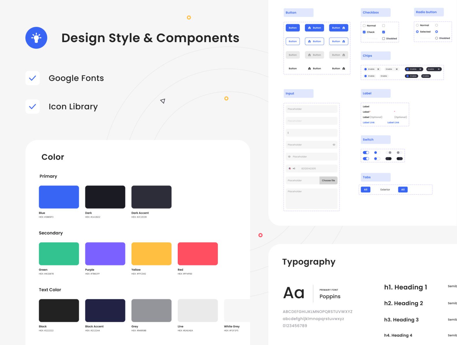 Design Style & Components by Alixotech on Dribbble