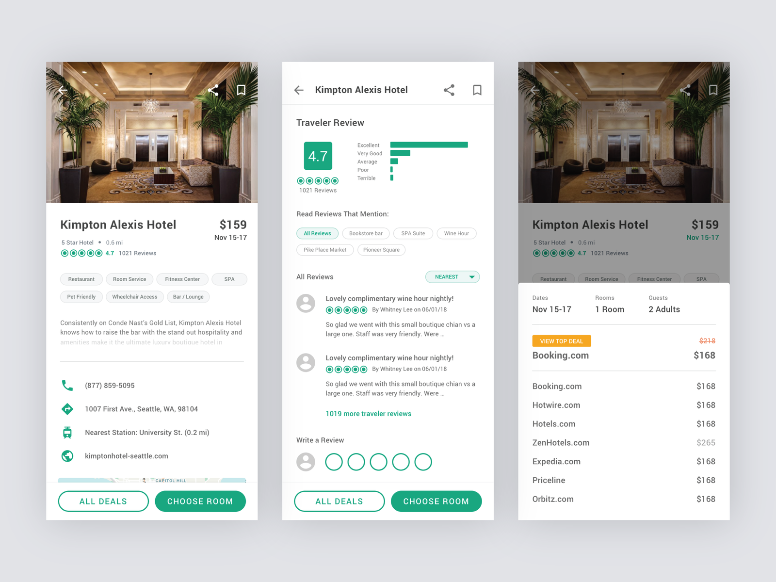 TripAdvisor Redesign Concept - Part 4 by Fengbo Li on Dribbble