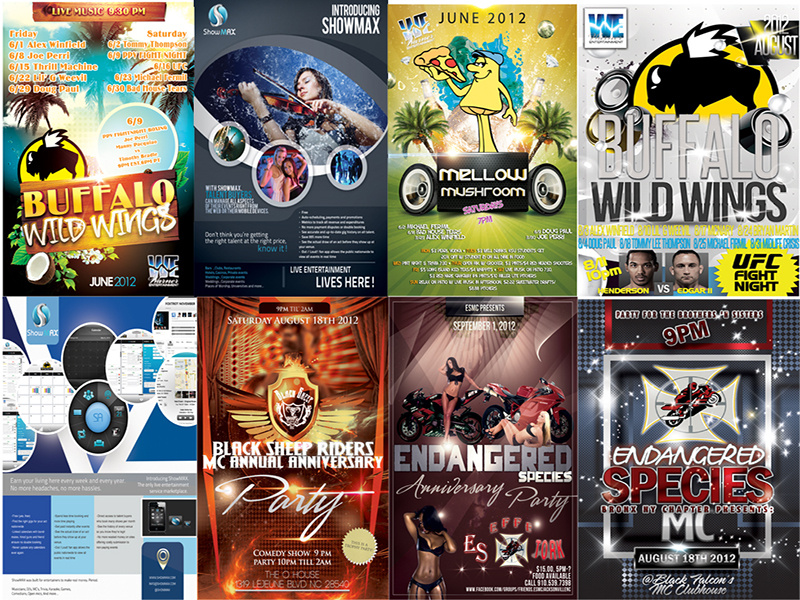 Flyers by Joe Schmitt on Dribbble