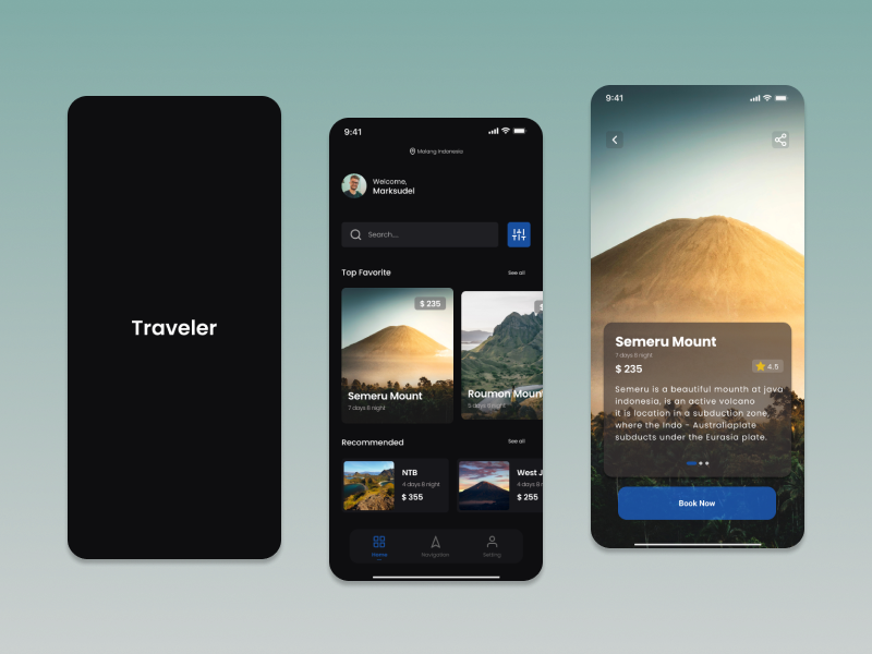 Traveler app by Asia Studio Design on Dribbble