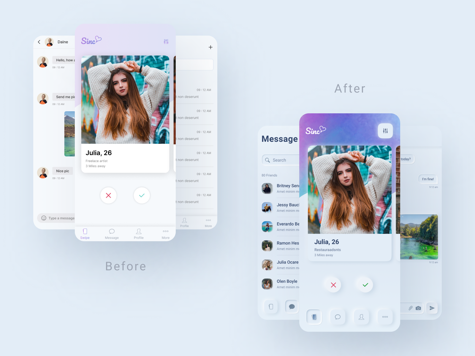 Dating app by Dhruvik Lathiya on Dribbble