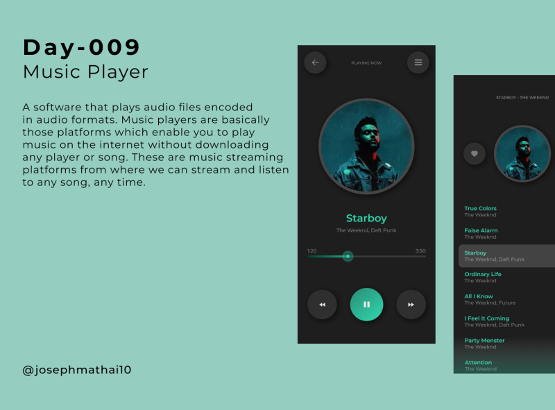 Day 09 by Joseph Mathai on Dribbble