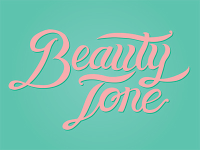 Beauty Tone Lettering by Geoff Krawiec on Dribbble