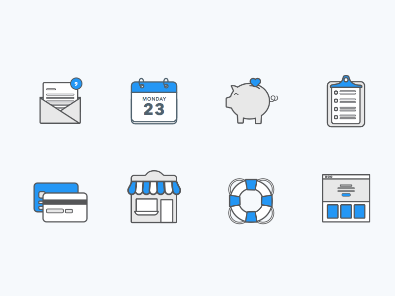 Feature Icons by Cole Perkins on Dribbble