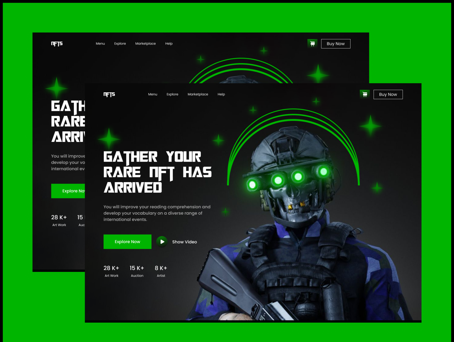 NFT HEADER by Haseeb tariq on Dribbble