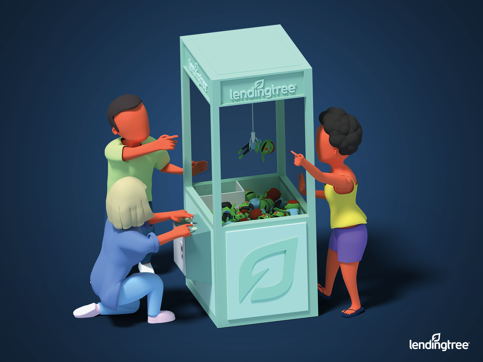 LendingTree Rebrand 3D Illustration #2 by Rob Heath on Dribbble
