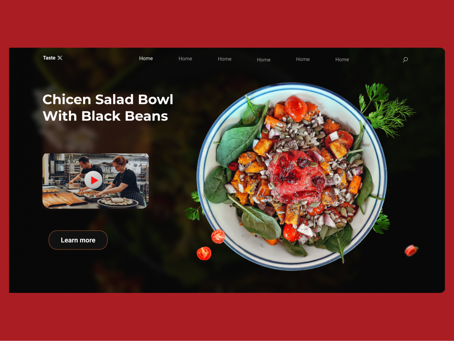 restaurant "Taste" by Juli on Dribbble