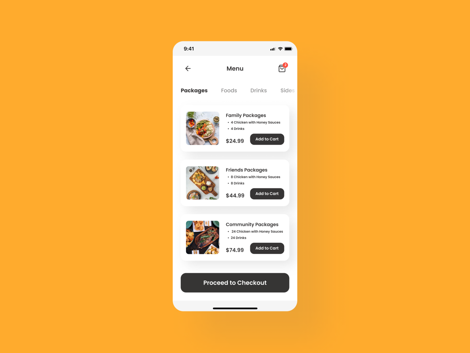 Daily UI | Day #043-Food/Drink Menu by Muhammad Bayu Pratama on Dribbble
