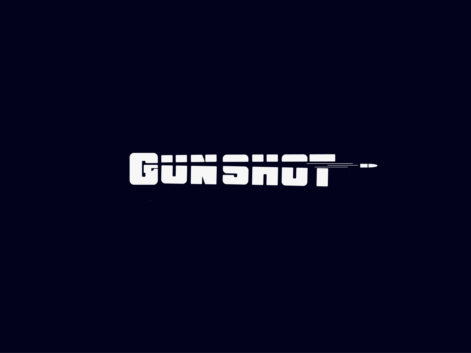 GUNSHOT Word logo by Habibur Rahman on Dribbble