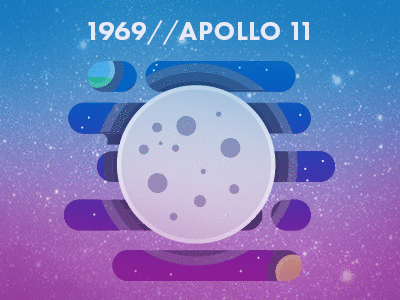Apollo 11 // 1969 by Peter Javorkai on Dribbble