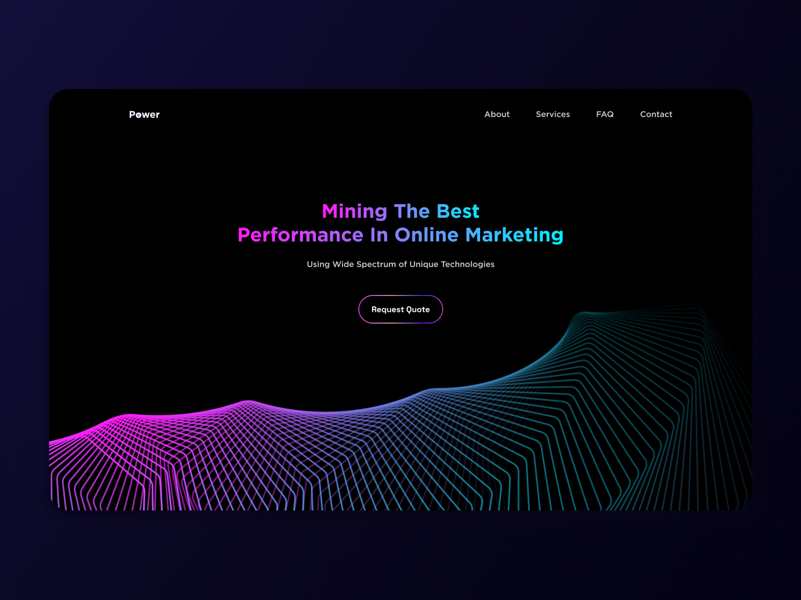 Digital Marketing Agency - Main Screen by Alina on Dribbble