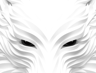 White wolf design by Chris Mokoena on Dribbble