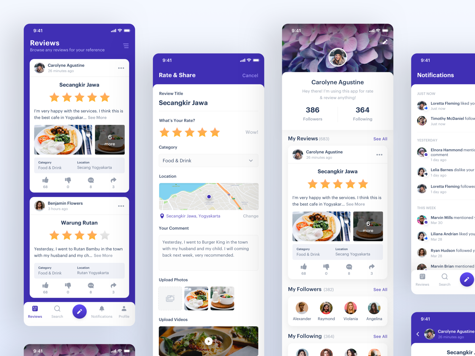 Rating & Review App by Ahmad Fawaid on Dribbble