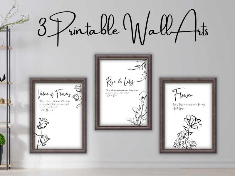 Printable Wall Art - Flower by Thảo Nguyễn on Dribbble