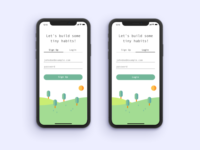 Streaks Login by Fiona Carty on Dribbble