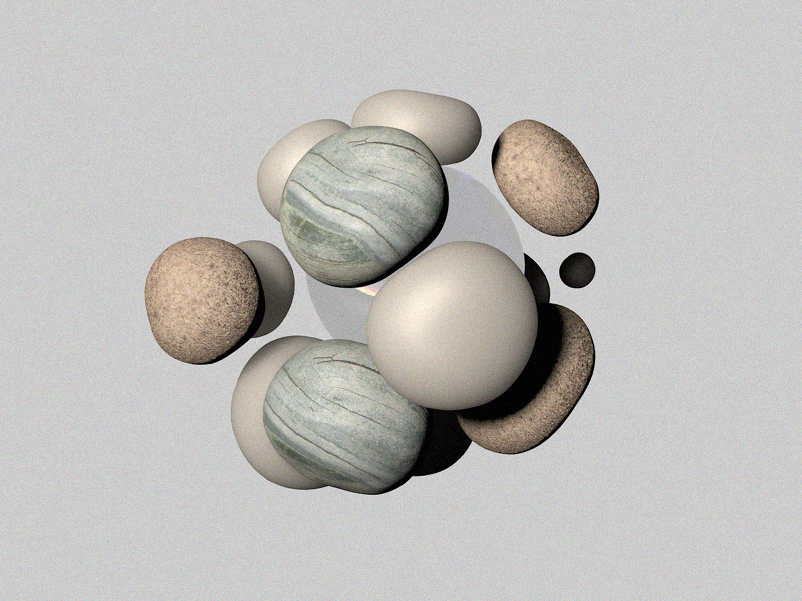 organic stones by Vivien tan on Dribbble