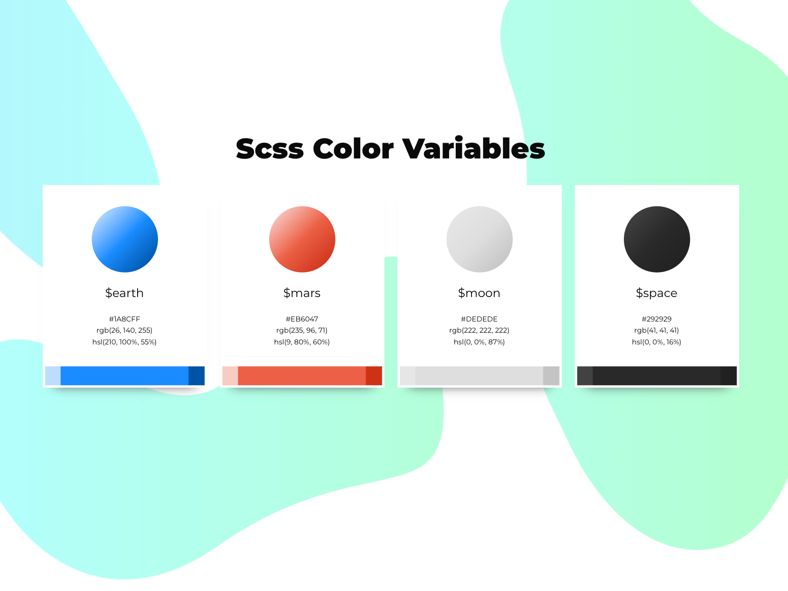 Style Guide Color Cards V2 by Jeremy Silver on Dribbble