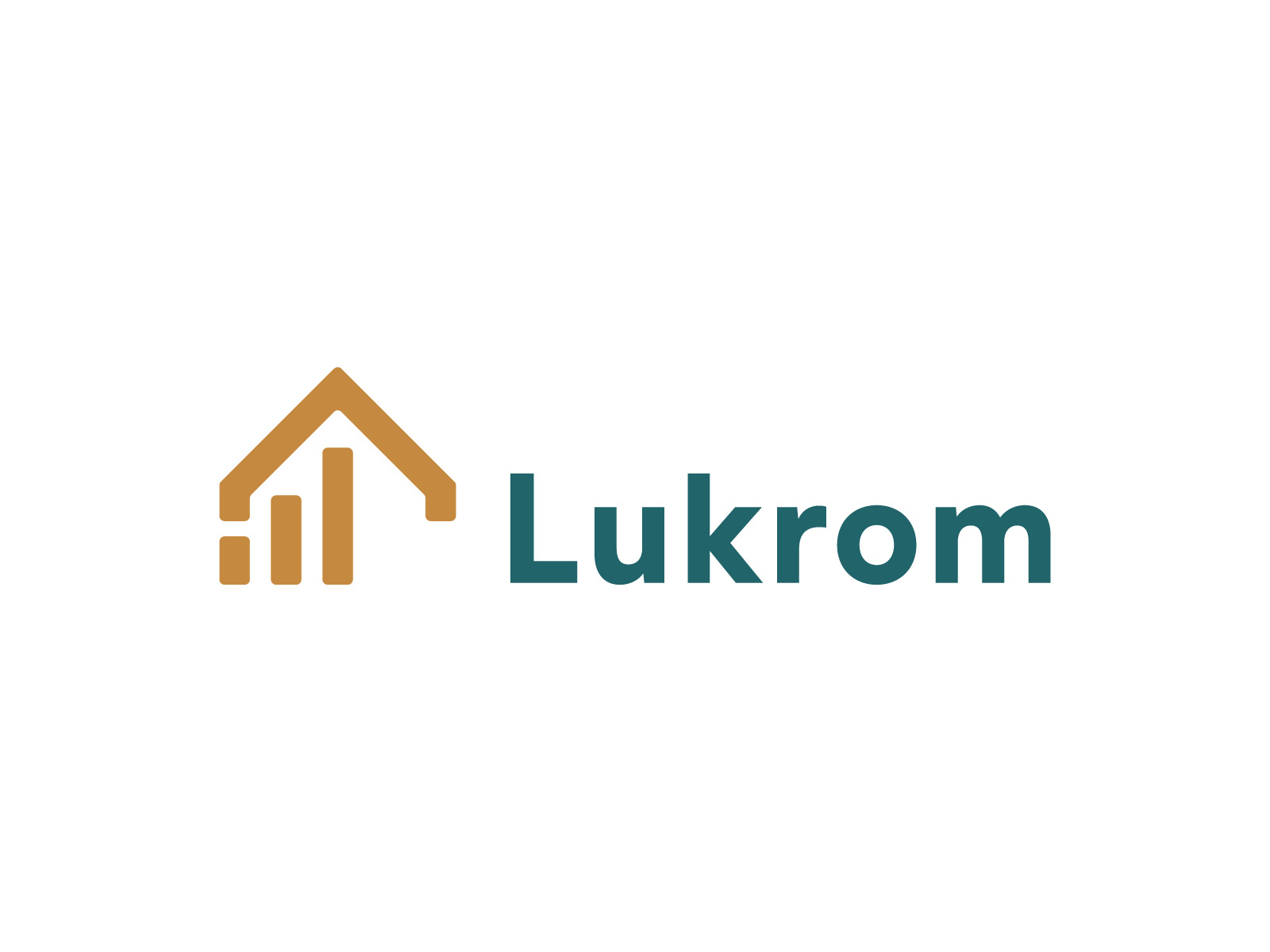 Lukrom logo design by AL Design on Dribbble