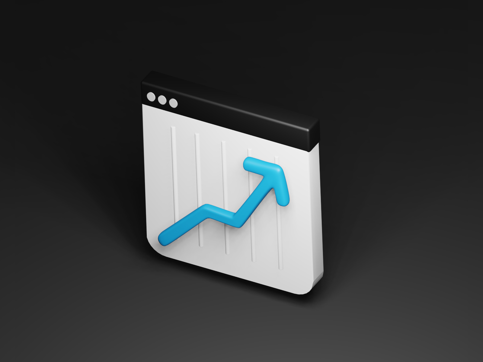 3D Graph icon by Nidhi Hirpara on Dribbble