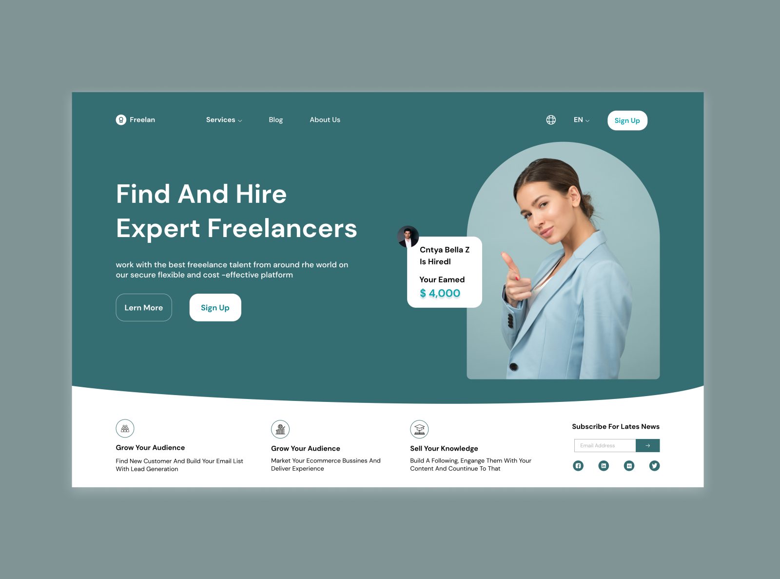 Freelance Website by Jimnun on Dribbble