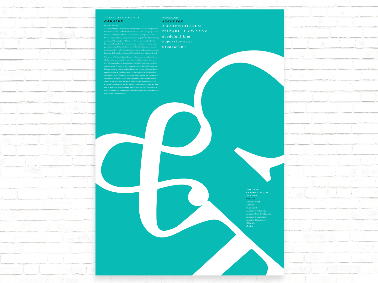 Typography Vox Classification Poster • Garalde by Nicholas Navarro on ...