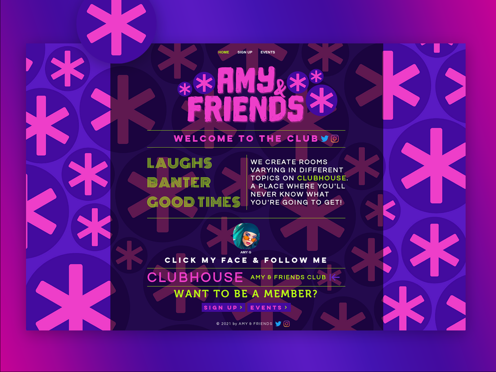 Amy & Friends Website by AMADAMY on Dribbble