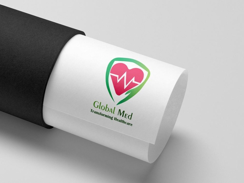 Global Med. Logo Design by Arisen Technologies on Dribbble