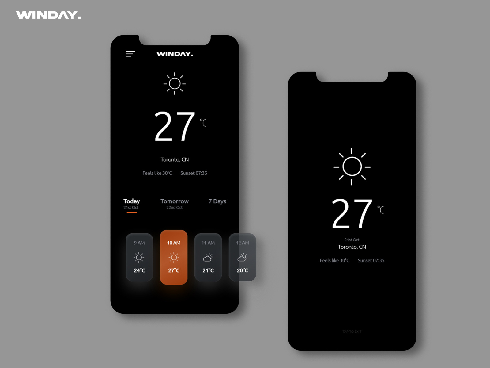 Winday. Weather App by Mayank Rathi on Dribbble