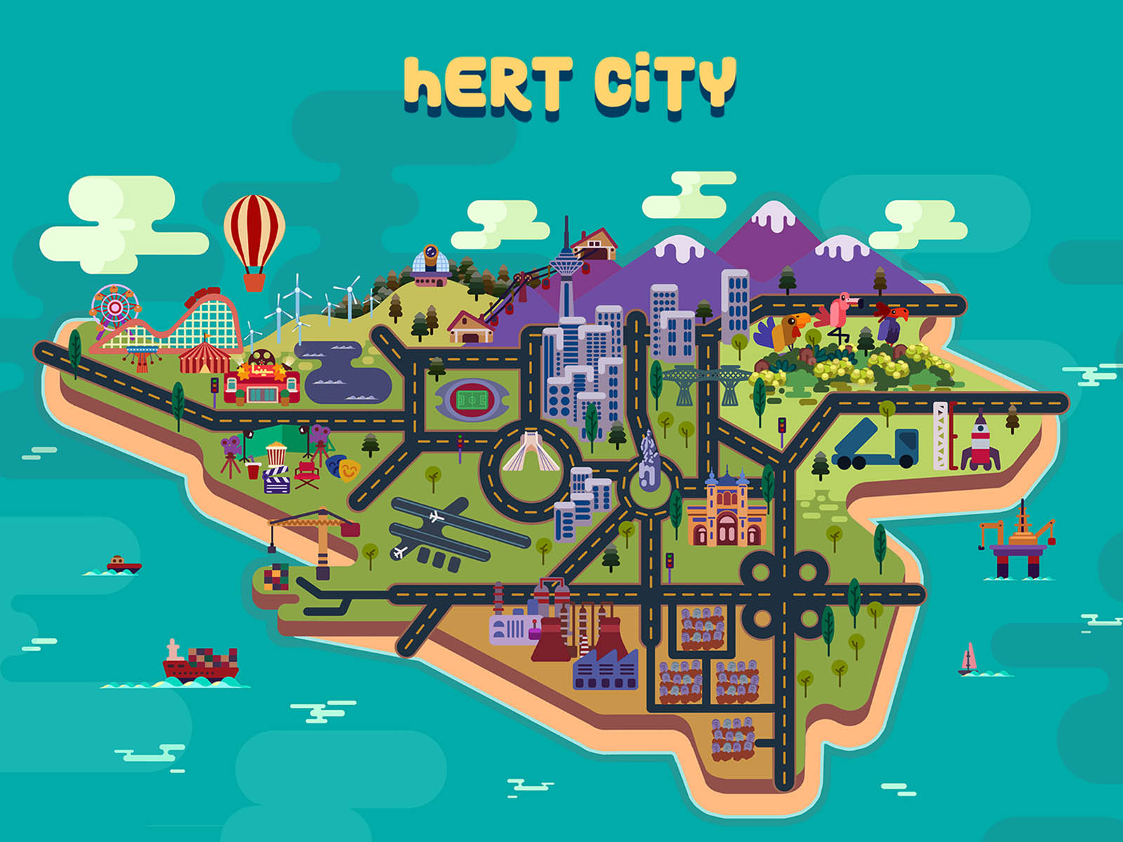 "Khal punk" Map by Ali Rad on Dribbble