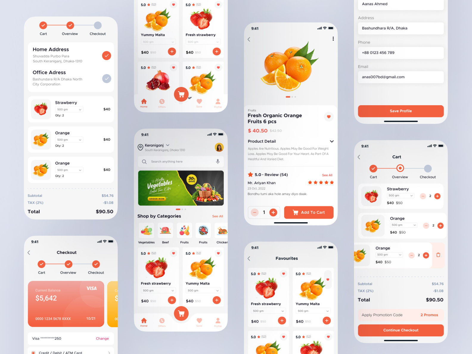 Grocery app design by Anas Ahmed on Dribbble
