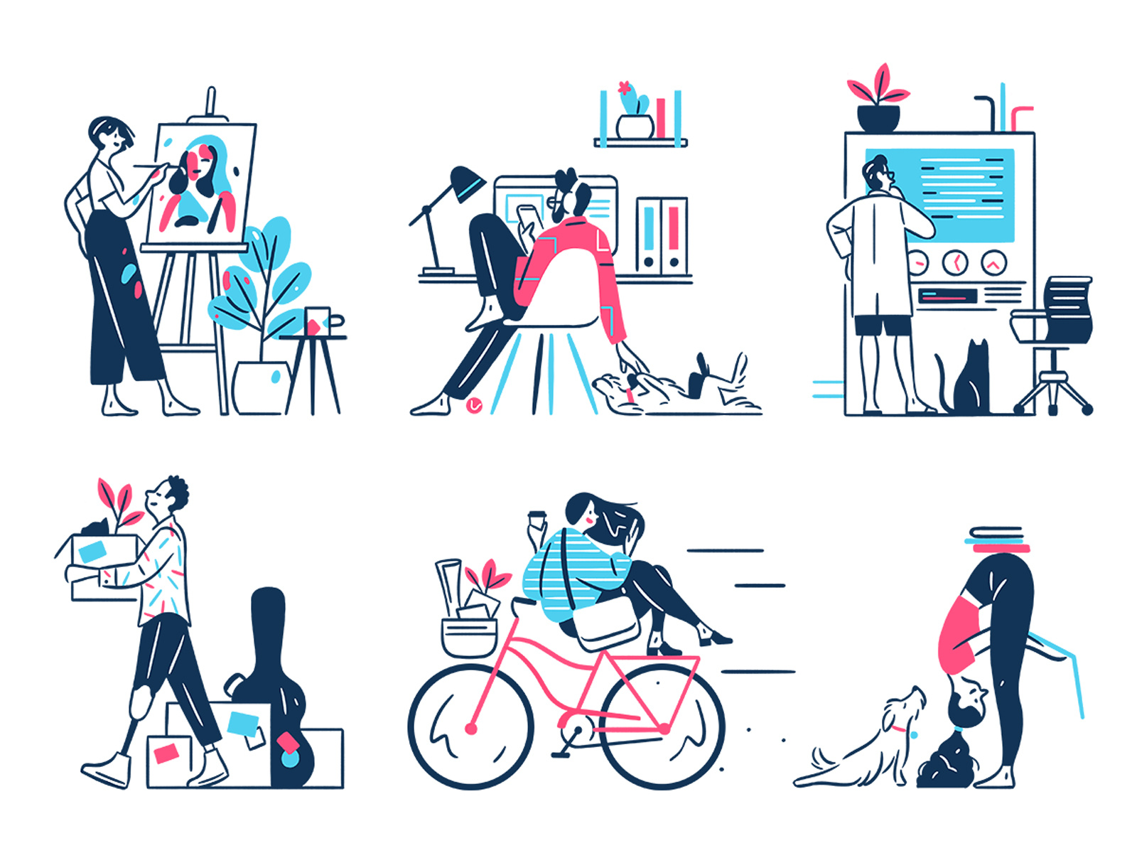Penfold App Illustrations by Brad Cuzen on Dribbble
