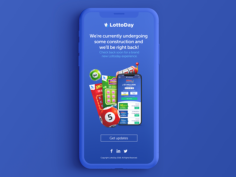 Lottery under construction by Krasi Stoimenov on Dribbble