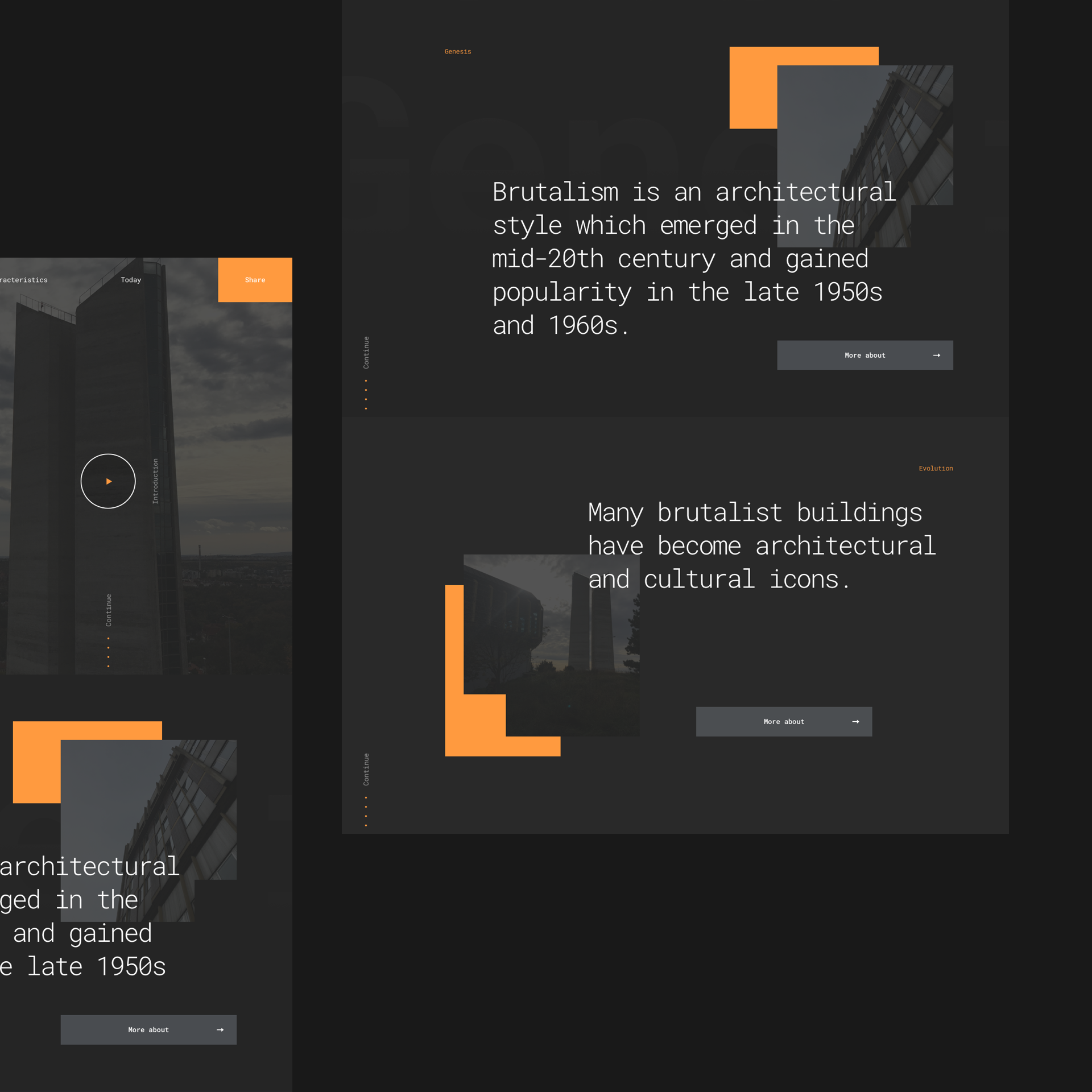 Brutalism Webdesign by Franta Toman on Dribbble