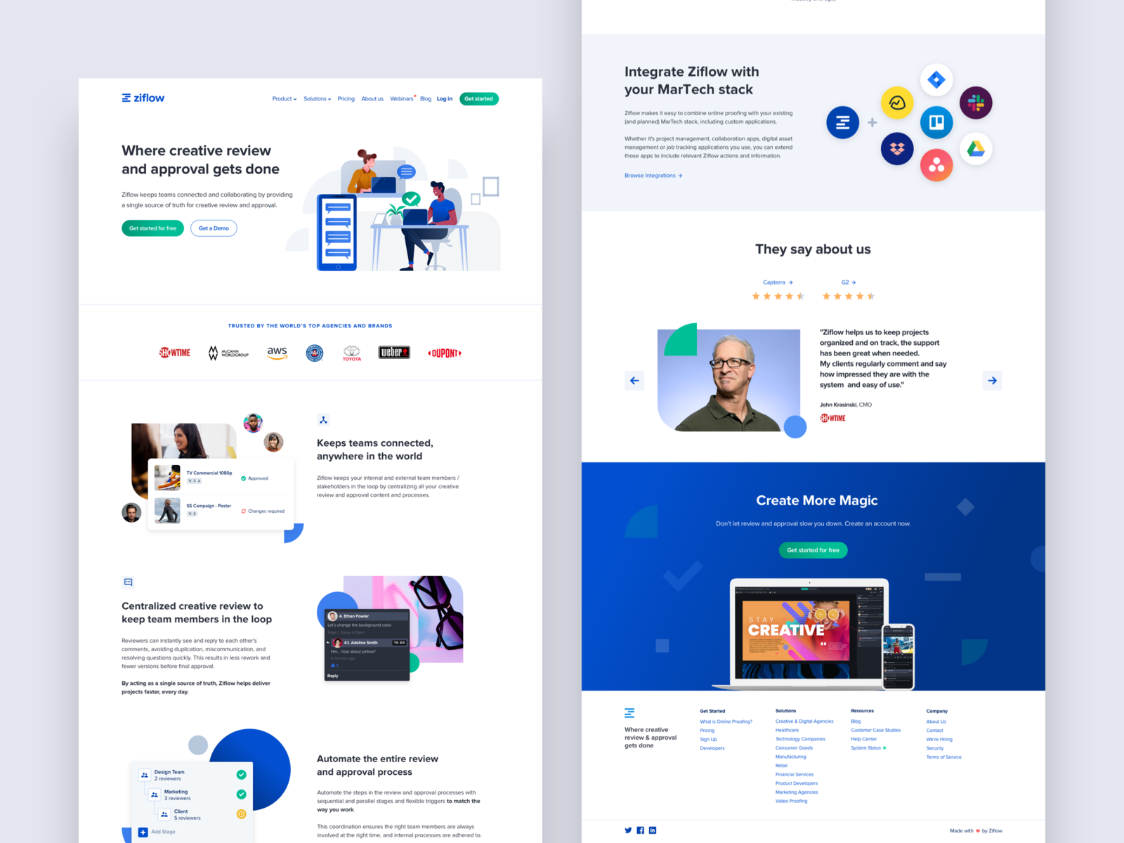Ziflow - Website by Raf Nastaly on Dribbble