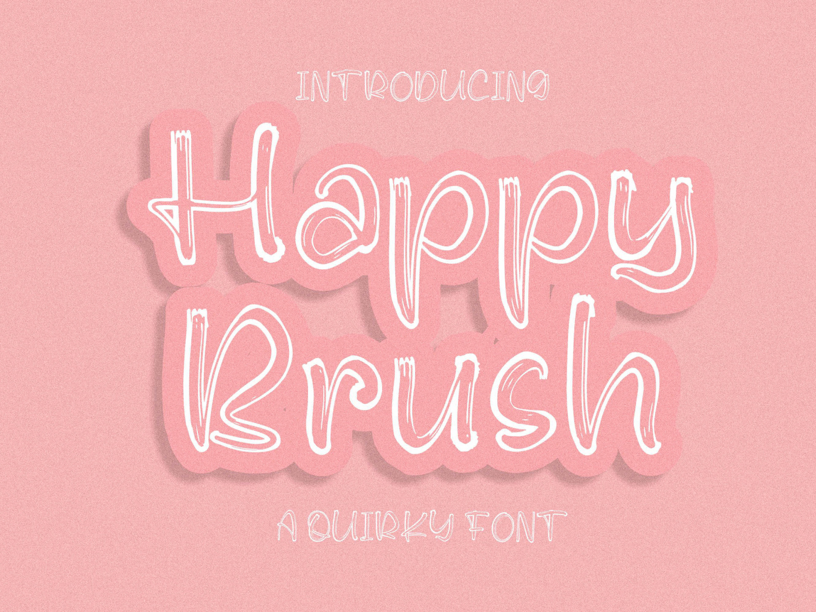 Happy Brush - Quirky Font by AfikaStudio on Dribbble
