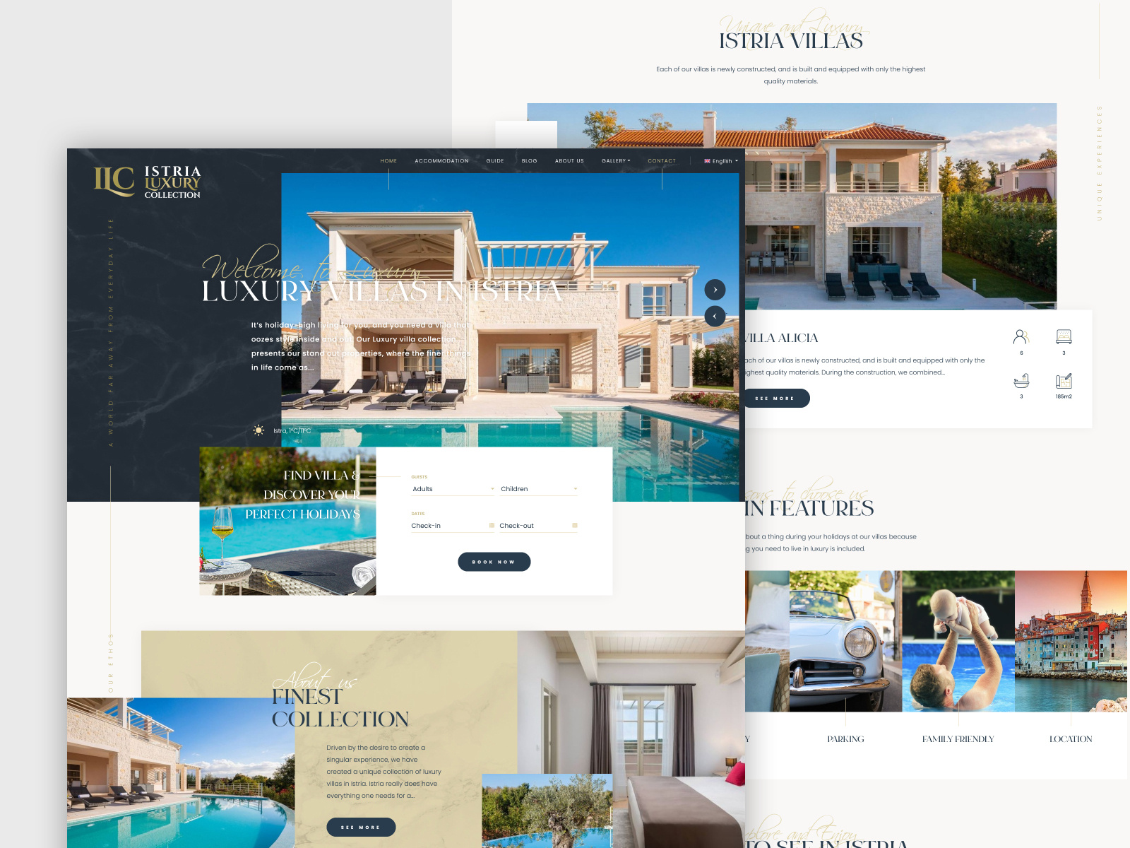 Luxury Villas Istria by Lupus Art Net on Dribbble