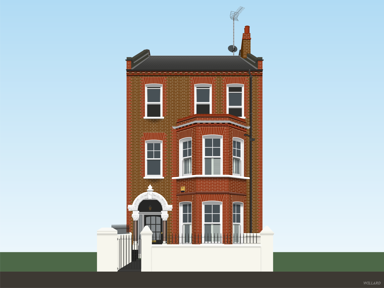 English Terrace by Will Clark on Dribbble