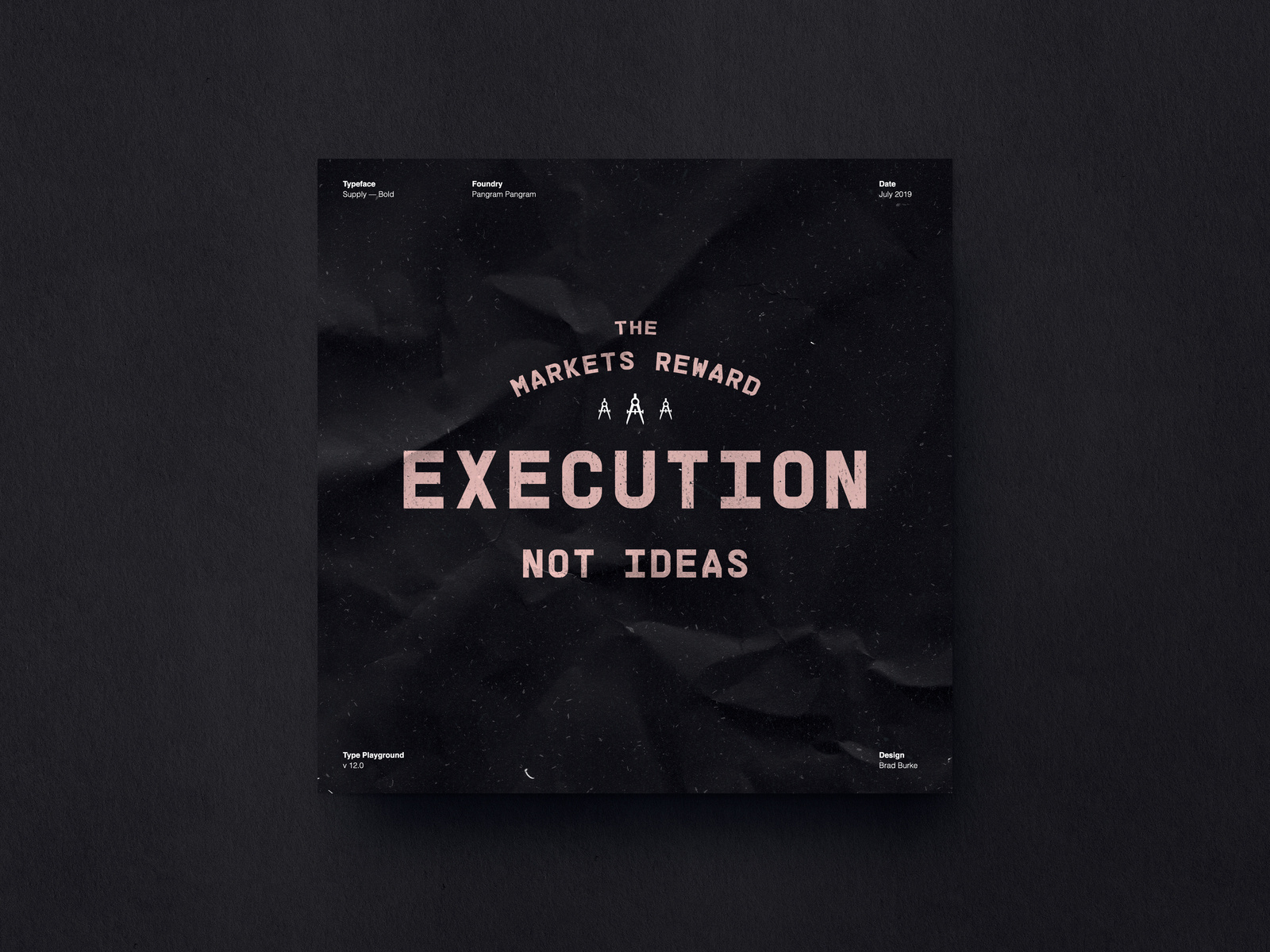 Typographic • Exploration 12 by Brad Burke on Dribbble