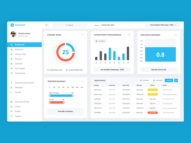 Movedocs by Daria Osetrova on Dribbble