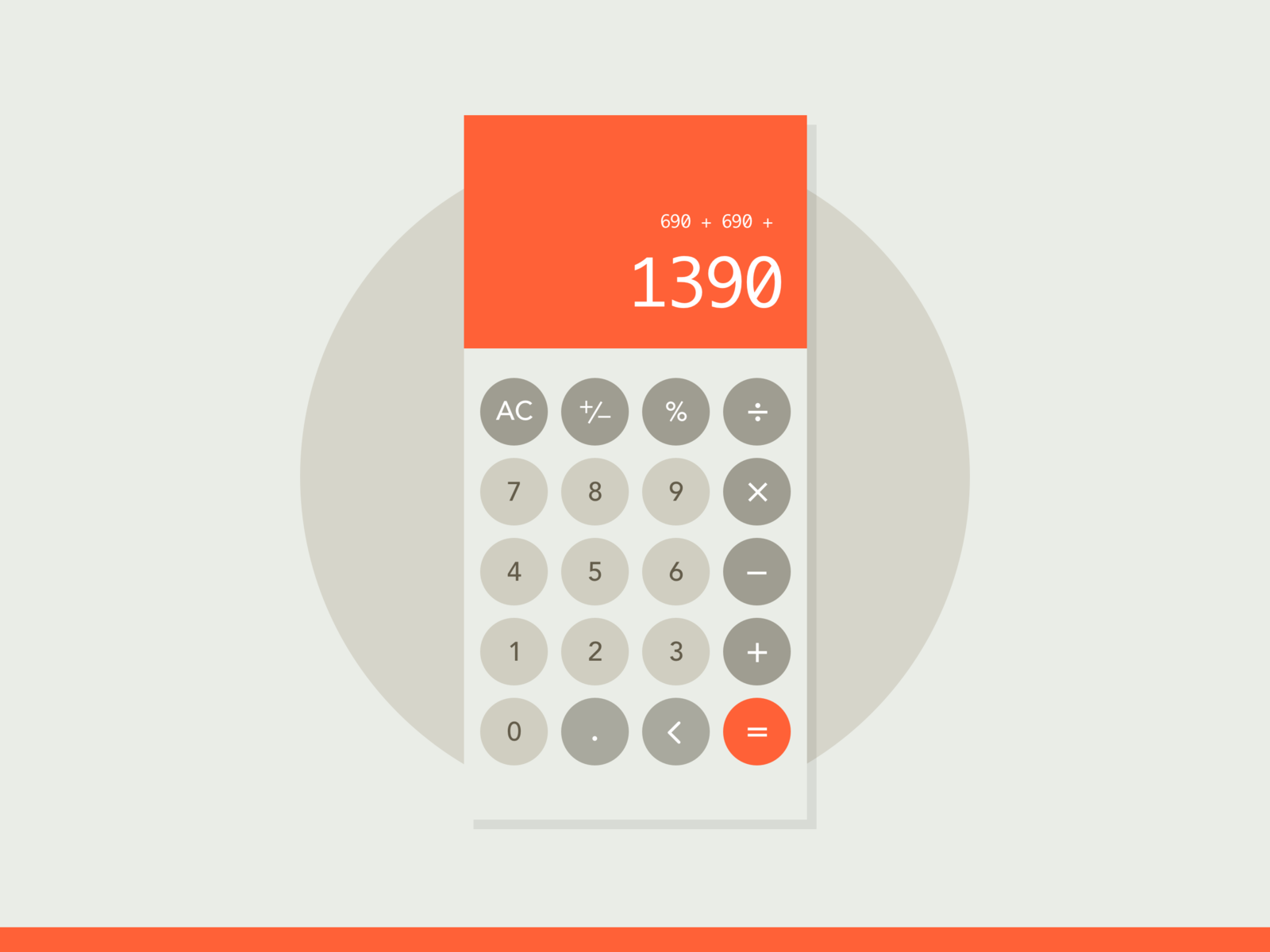 Calculator by Melissa Morano on Dribbble