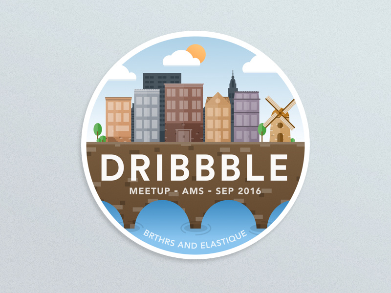 Dribbble Meetup Amsterdam Sticker by Max Wammes for Brthrs Agency on ...