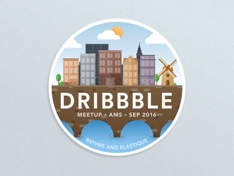 Dribbble Meetup Amsterdam Sticker by Max Wammes for Brthrs Agency on ...